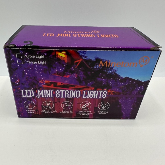 Minetom | Holiday | Minetom Halloween String Lights Led 0 Count 33 Feet ...